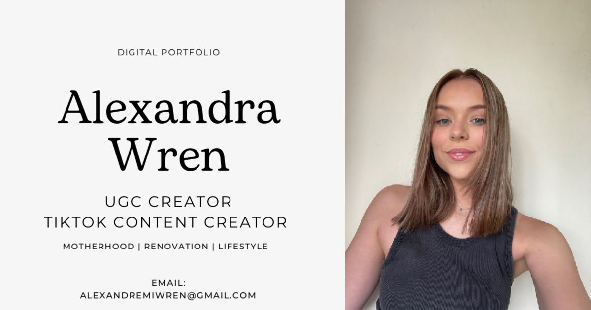 UGC Creator - Alexandra Wren